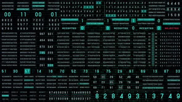 Digital Big Data Encoder Number Display, Motion Graphics | VideoHive