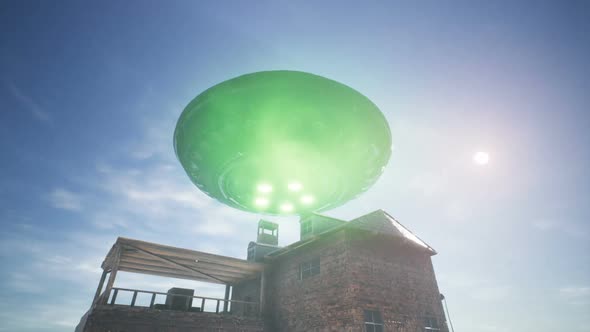 UFO is Flying Over the House, Motion Graphics | VideoHive