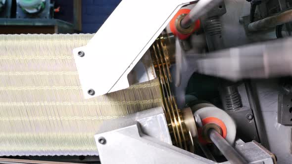 Industrial process of making envelopes in a factory, Stock Footage