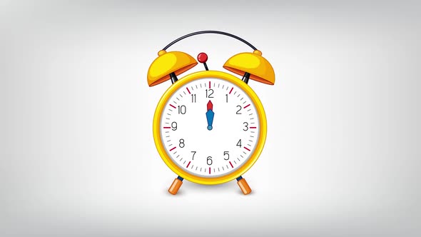 12.00 Cartoon Alarm Clock, Motion Graphics | VideoHive