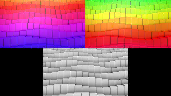 Boxes Form A Wave, Motion Graphics | VideoHive