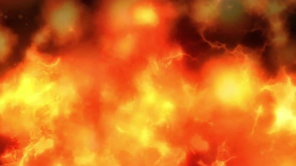 Intense Roaring Fire Background With Endless Flames Looping Seamlessly ...