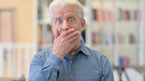Shocked Old Man Wondering, Stock Footage | VideoHive