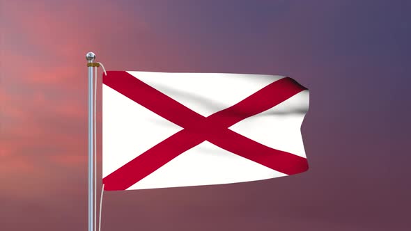 Alabama Flag 4k, Motion Graphics | VideoHive