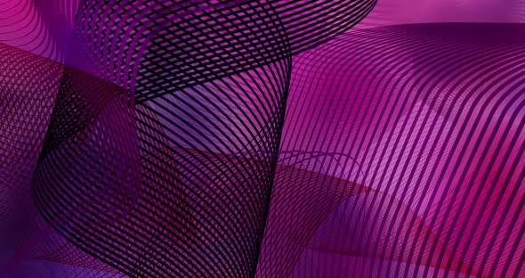 Abstract dark pink lines twisted background animation.Abstract dark ...