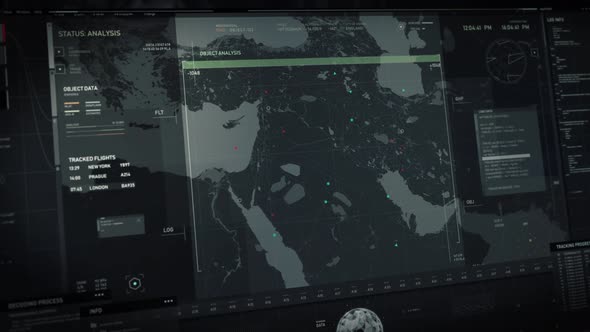 Innovative International Airport Radar Scans Aircraft On Digital Sky ...