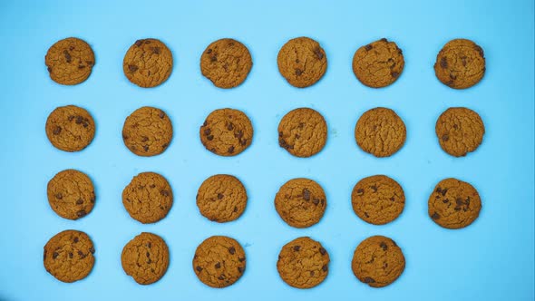 Stop Motion of Cookies Moving and Show Direction , Stock Footage ...