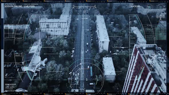 High Tech Spy Target Analysis Software Tracking Criminal In Yellow ...