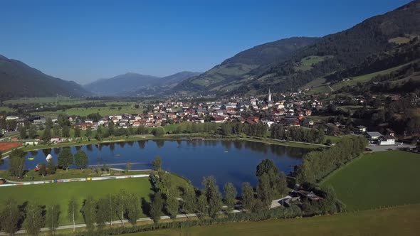 Aerial View of Uttendorf Town, Austria, Stock Footage | VideoHive