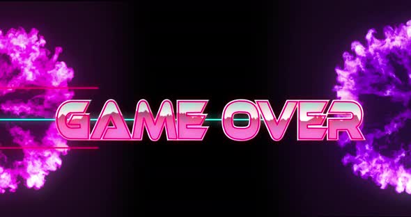 Game over game screen 4k, Motion Graphics | VideoHive
