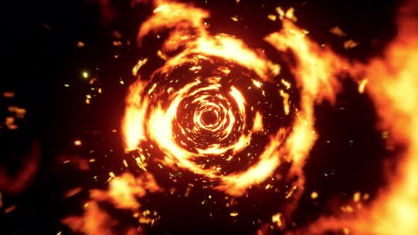 Abstract Fire Tornado 4K 01, Motion Graphics | VideoHive