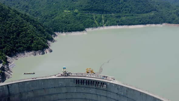 Water Dam Aerial View - Dam Aerial, Stock Footage | VideoHive