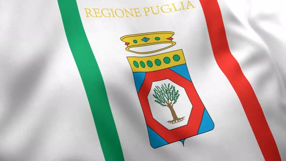 Apulia Flag (Italy) - 4K, Motion Graphics | VideoHive
