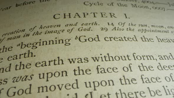 Book of Genesis Chapter 1:1 creation verse, and Old Testament Bible ...