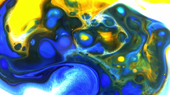Psychedelic Color Spreading Paint Swirling, Stock Footage | VideoHive