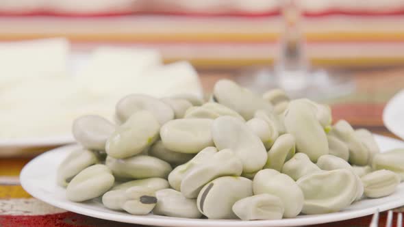 ava beans with cheese ecuadorian snach, Stock Footage | VideoHive