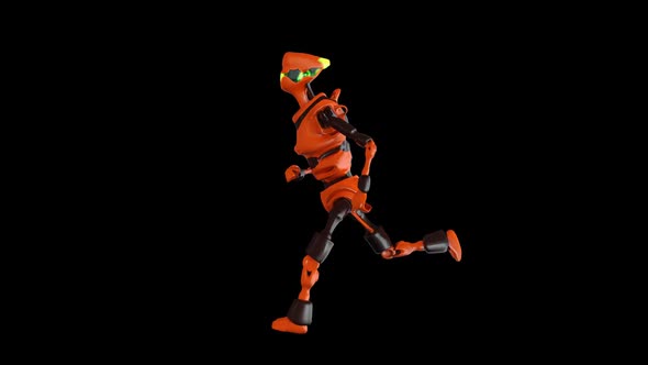 Robot Run Side View, Motion Graphics | VideoHive