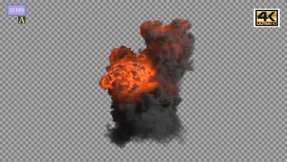 Explosion Side A6 4K, Motion Graphics | VideoHive