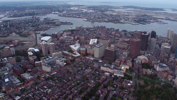 Aerial view of Boston, Massachusetts, Stock Footage | VideoHive