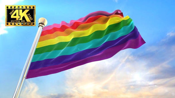 [4K] rainbow flag, Motion Graphics | VideoHive