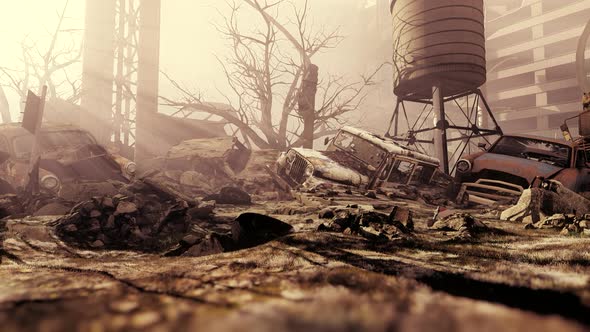 City Street After The Disaster, Motion Graphics | VideoHive