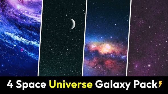 4 Space Universe Galaxy Pack, Motion Graphics | VideoHive