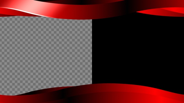 Red Waves Frame, Motion Graphics | VideoHive