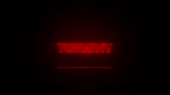 Tonight Neon Lights Turn On and Off, Motion Graphics | VideoHive