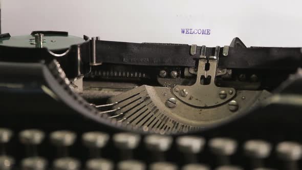 Welcome Typewriter, Stock Footage | VideoHive