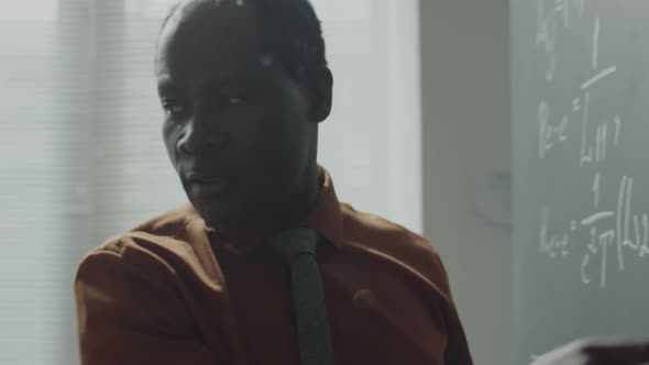 Black Professor Teaching Algebra at University, Stock Footage | VideoHive