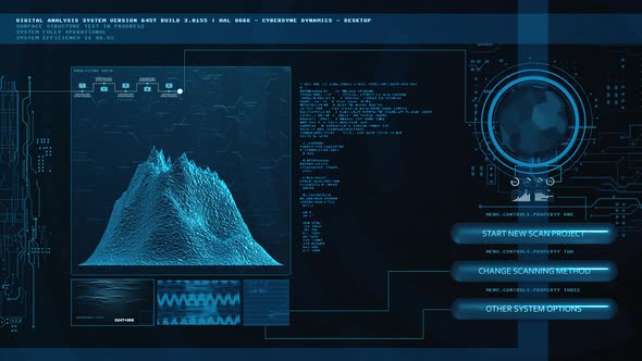 Futuristic Hud Screen 01, Motion Graphics | VideoHive