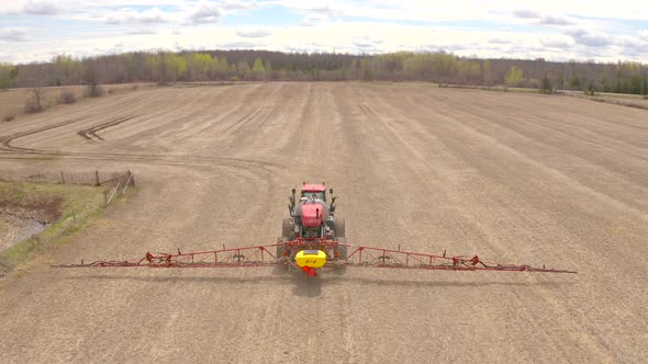 tractor crop dusting close up, Stock Footage | VideoHive