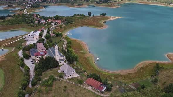 Franciscan Monastery Of Rama Beside Ramsko Lake, Prozor Rama, Bosnia ...
