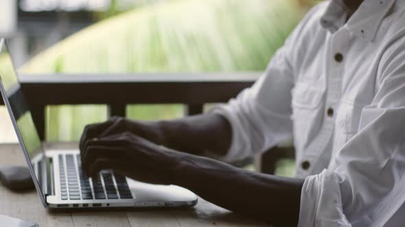 Concentrated Black Man at Work, Stock Footage | VideoHive