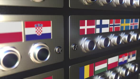 Inserting Connector Into a Socket with Flag of Norway, Motion Graphics