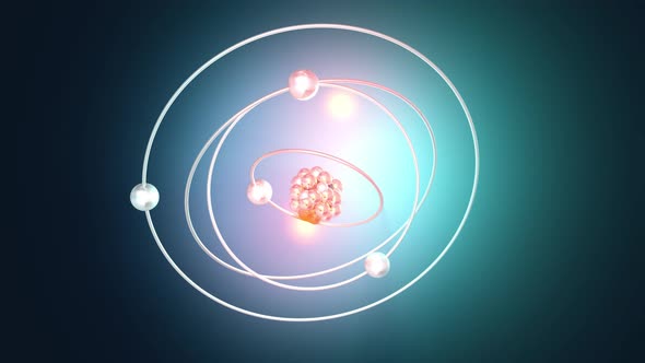 A spinning Atom, Motion Graphics | VideoHive