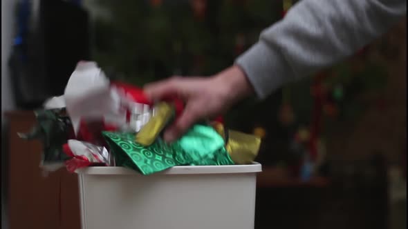 Wrapping paper and packaging that we purchase, use and discard during ...