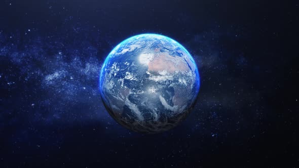Earth Rotation Space Background, Motion Graphics | VideoHive