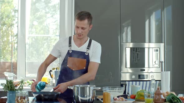 Cooking Show Host Explaining Recipe, Stock Footage | VideoHive