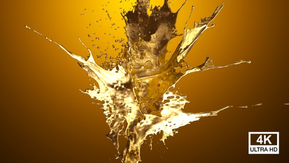 Liquid Gold Explosion 4K, Motion Graphics | VideoHive