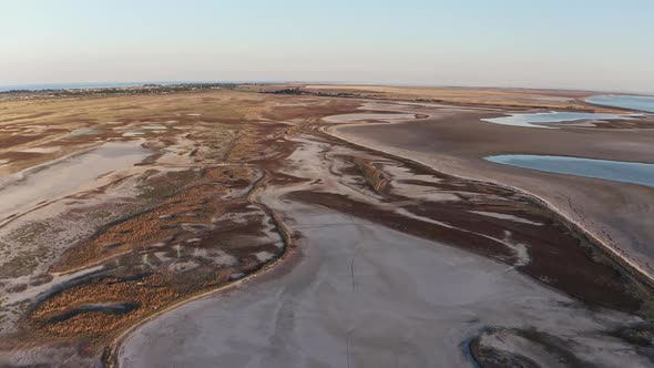 Sandy swamp near a beautiful lake, Stock Footage | VideoHive