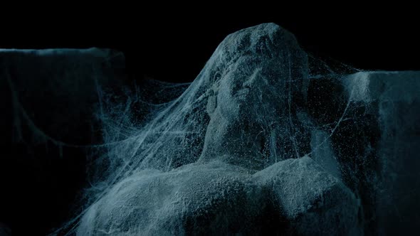 Dusty Statue In Dark Room In Castle, Stock Footage | VideoHive