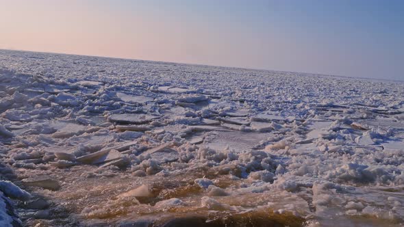 Ship Breaking Through Ice Ocean, Stock Footage | VideoHive