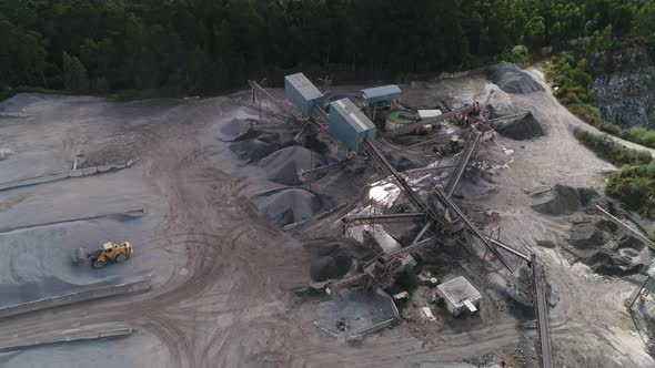 Quarry mine industry. Rock extraction., Stock Footage | VideoHive