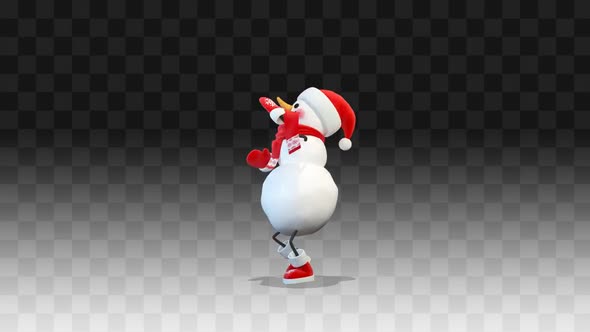 Snowman Dancing Long Hip Hop Dance, Motion Graphics | VideoHive