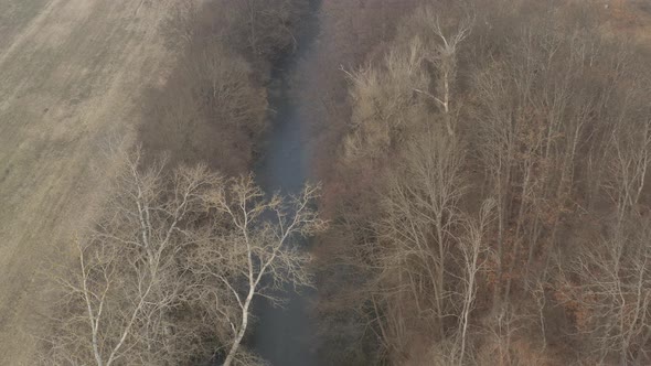 Rural scenery of river Timok in Eastern Serbia 4K aerial video, Stock ...