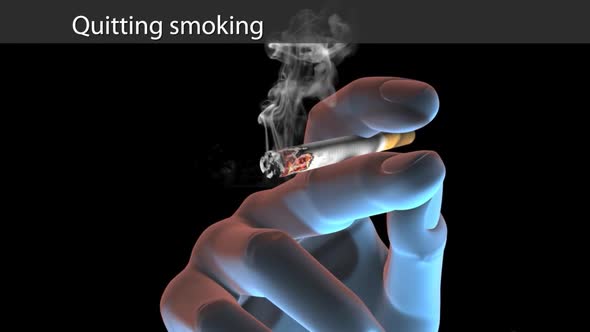 Quitting smoking . Digital animation., Motion Graphics | VideoHive