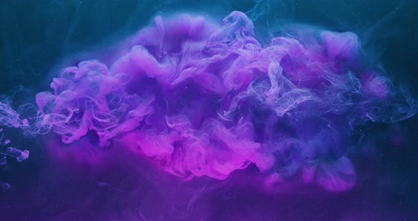Underwater Color Explosion Ink Drop Purple Mist, Stock Footage | VideoHive