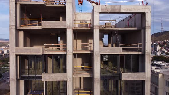 Building Construction Vertical View, Stock Footage | VideoHive