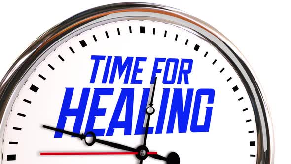 Time For Healing Clock Get Better Physical Mental Health 3d Animation ...